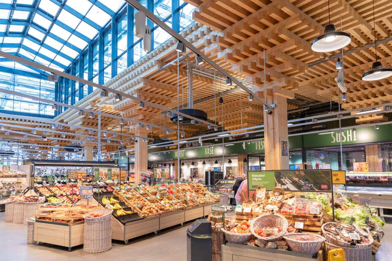 REWE-Supermarkt der Zukunft - Holzbau Amann GmbH